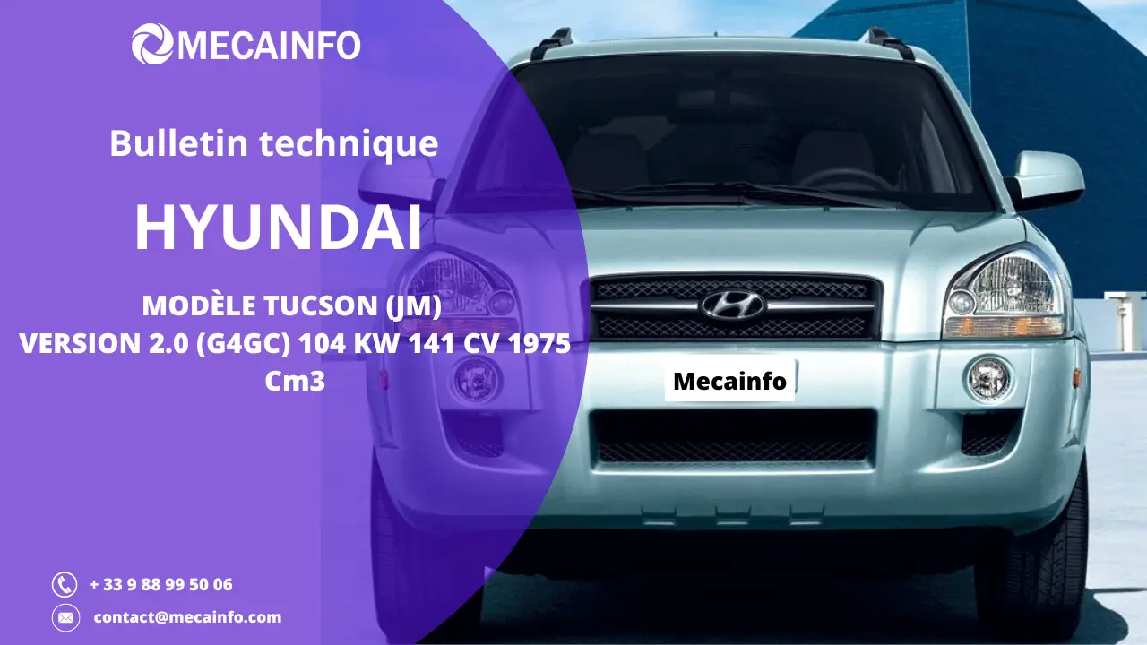 Bulletin Technique HYUNDAI TUCSON (JM) | La plateforme essentielle du ...